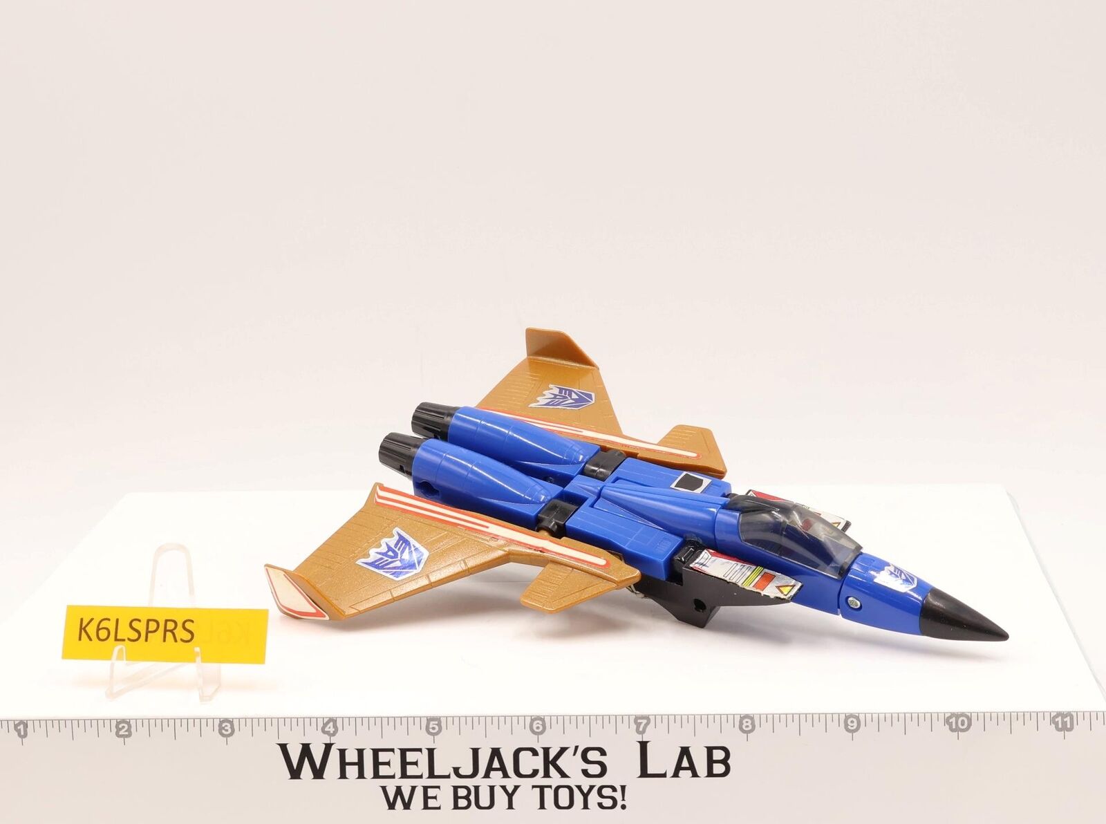 Dirge 1985 Vintage Hasbro G1 Transformers F-15 Fighter Action Figure ...