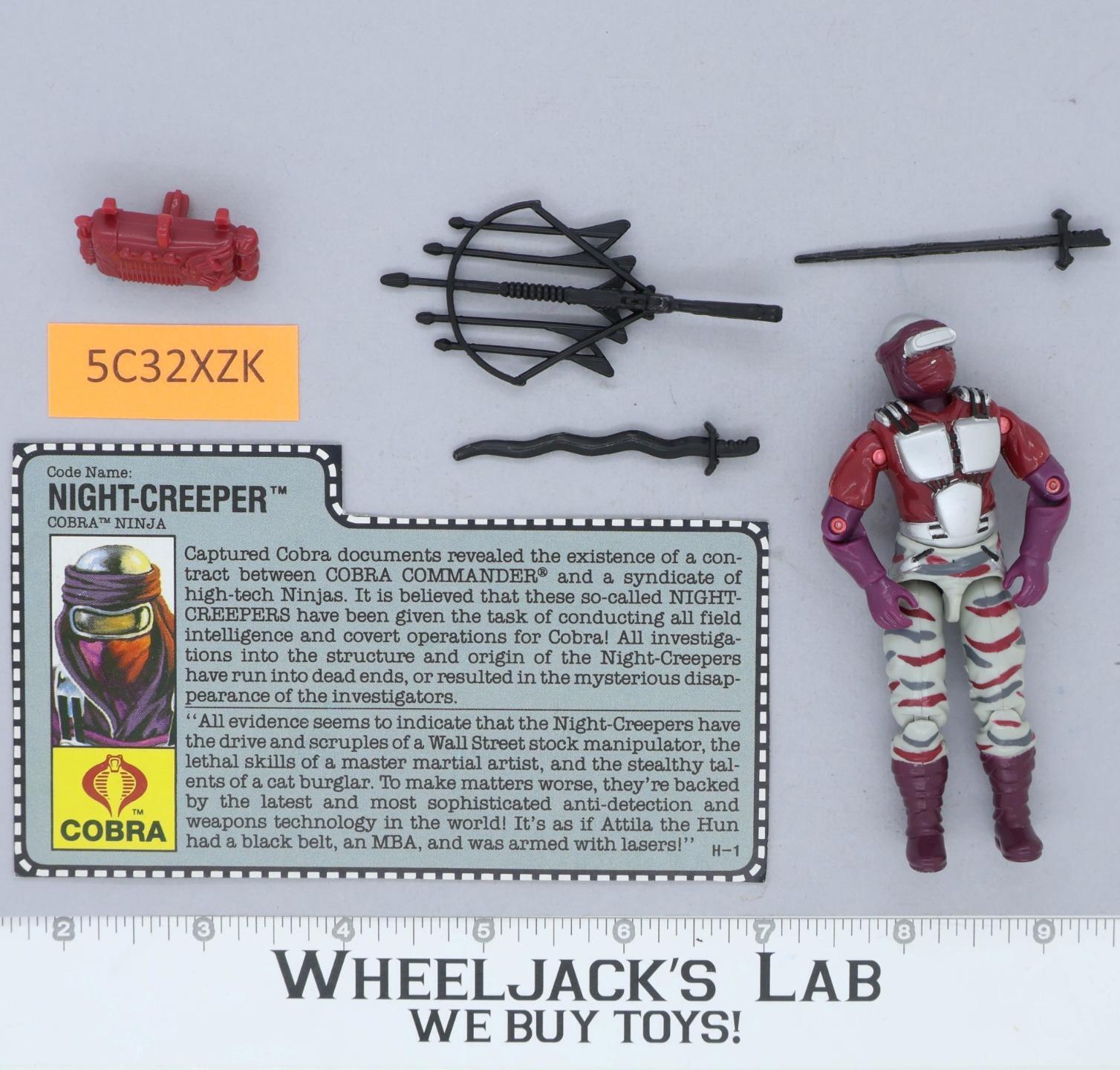 Night Creeper V1 100% Complete G.I. Joe 1990 Hasbro Vintage Action ...