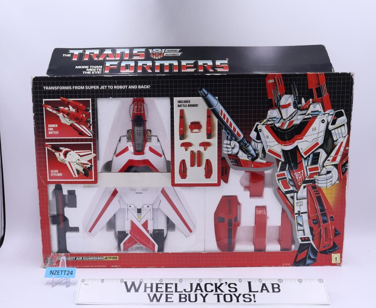 Jetfire 100% Complete W/ Box & Insert 1985 G1 Transformers Vintage ...