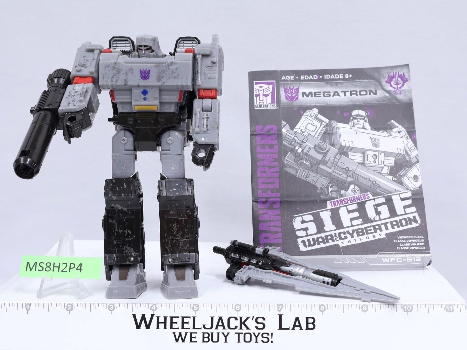 Megatron 100% Complete Transformers Siege WFC 2018 Hasbro Action Figure ...