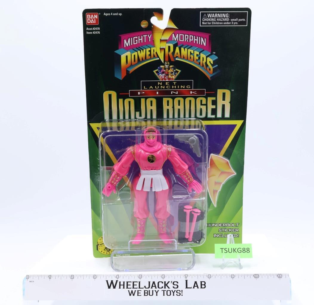 Mighty Morphin Pink Ninja Ranger Power Rangers 1995 Bandai NEW MOSC ...