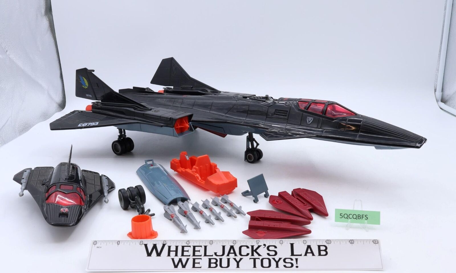 Cobra Night Raven S3P GI Joe 1986 Hasbro Vintage Action Figure Vehicle ...