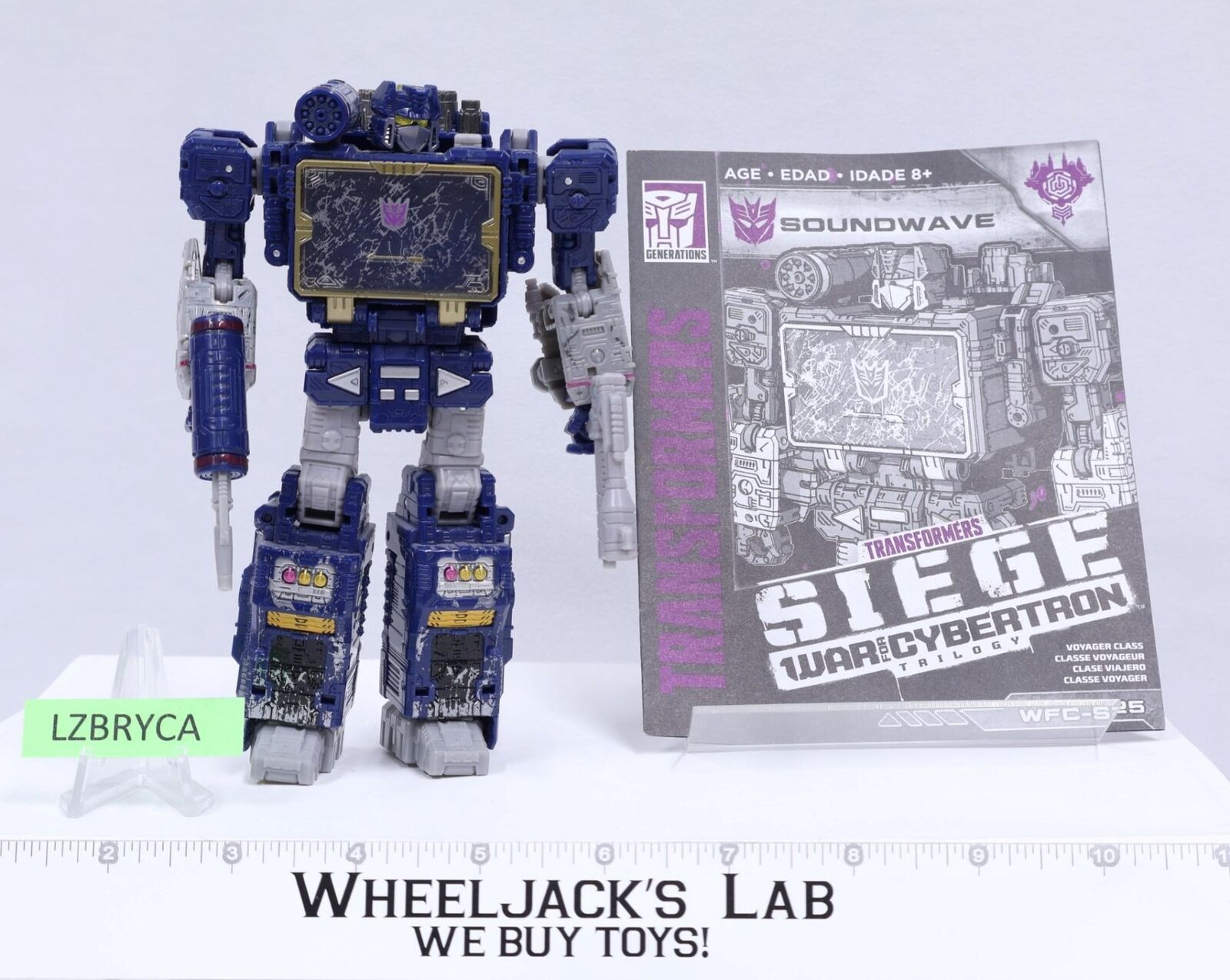 Soundwave 100% Complete Transformers Siege WFC 2018 Hasbro Action ...
