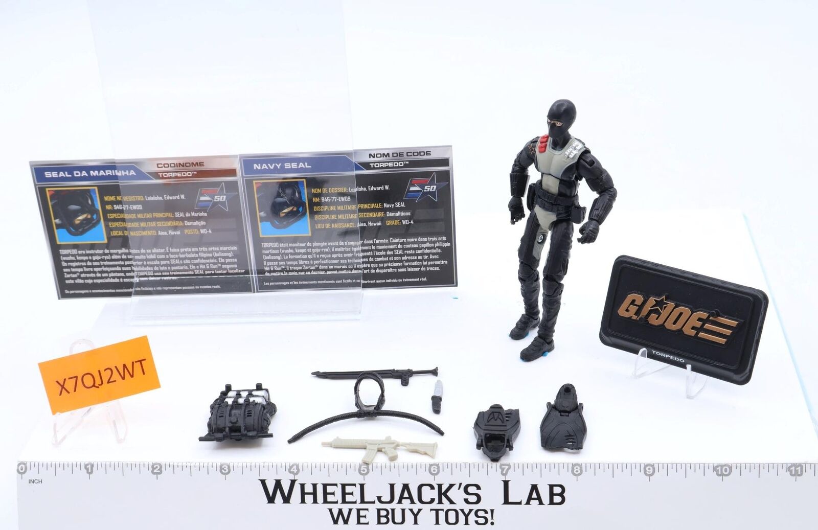 Torpedo v4 100% Complete GI Joe 50th Anniversary 2015 Hasbro Action ...