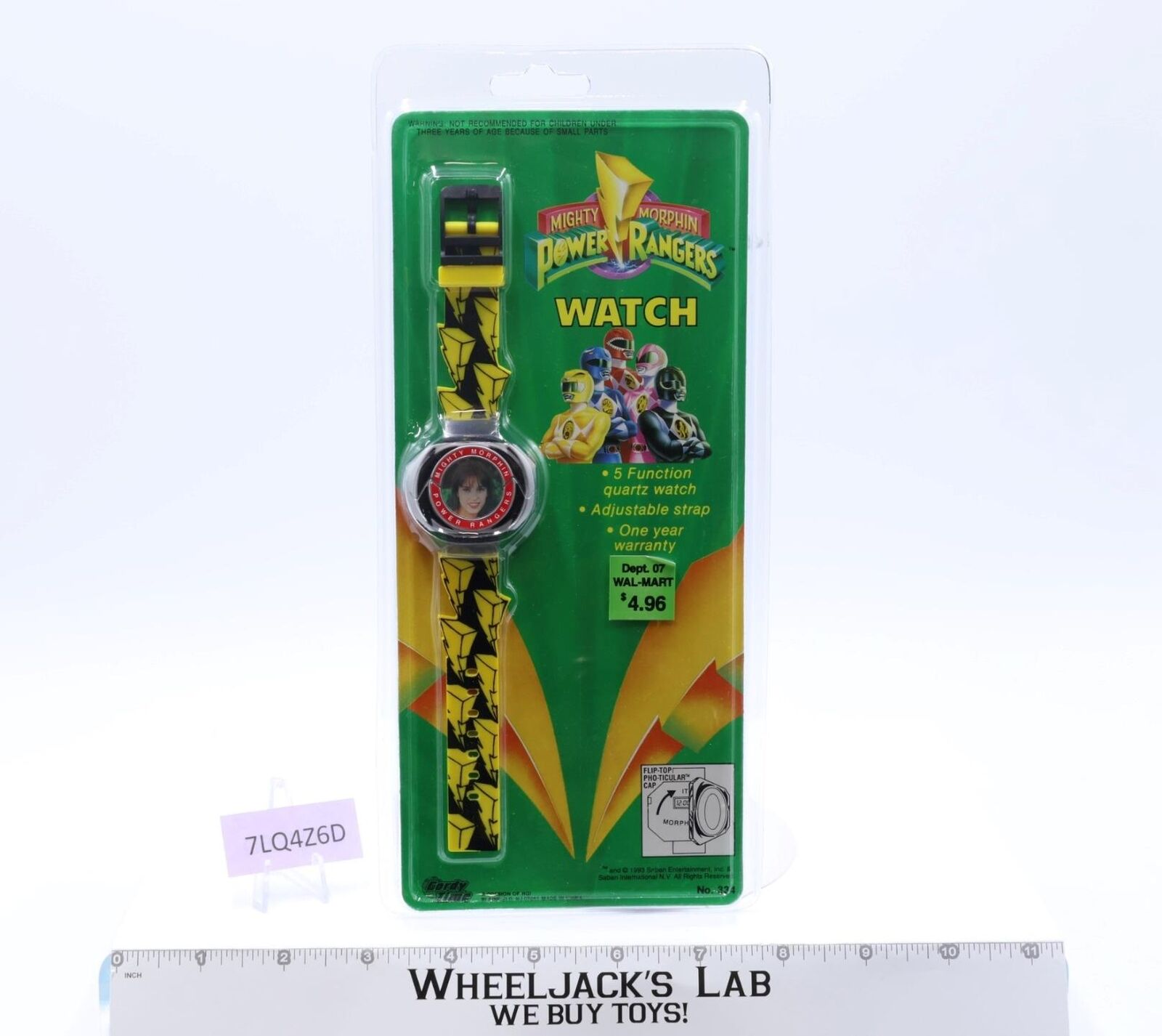 Mighty Morphin Power Rangers Pink Ranger Kimberly Watch 1993 Gordy NEW ...