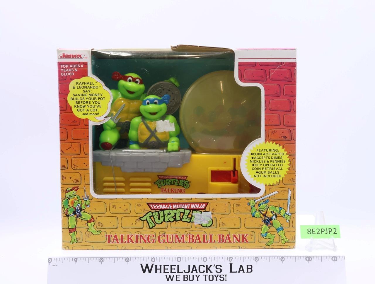 Talking Gumball Bank Teenage Mutant Ninja Turtles TMNT 1988 Janex NEW ...