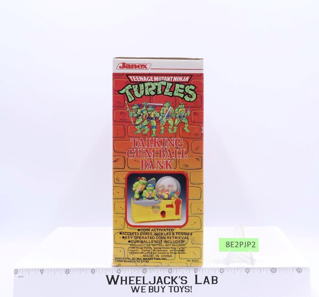 Talking Gumball Bank Teenage Mutant Ninja Turtles TMNT 1988 Janex NEW ...