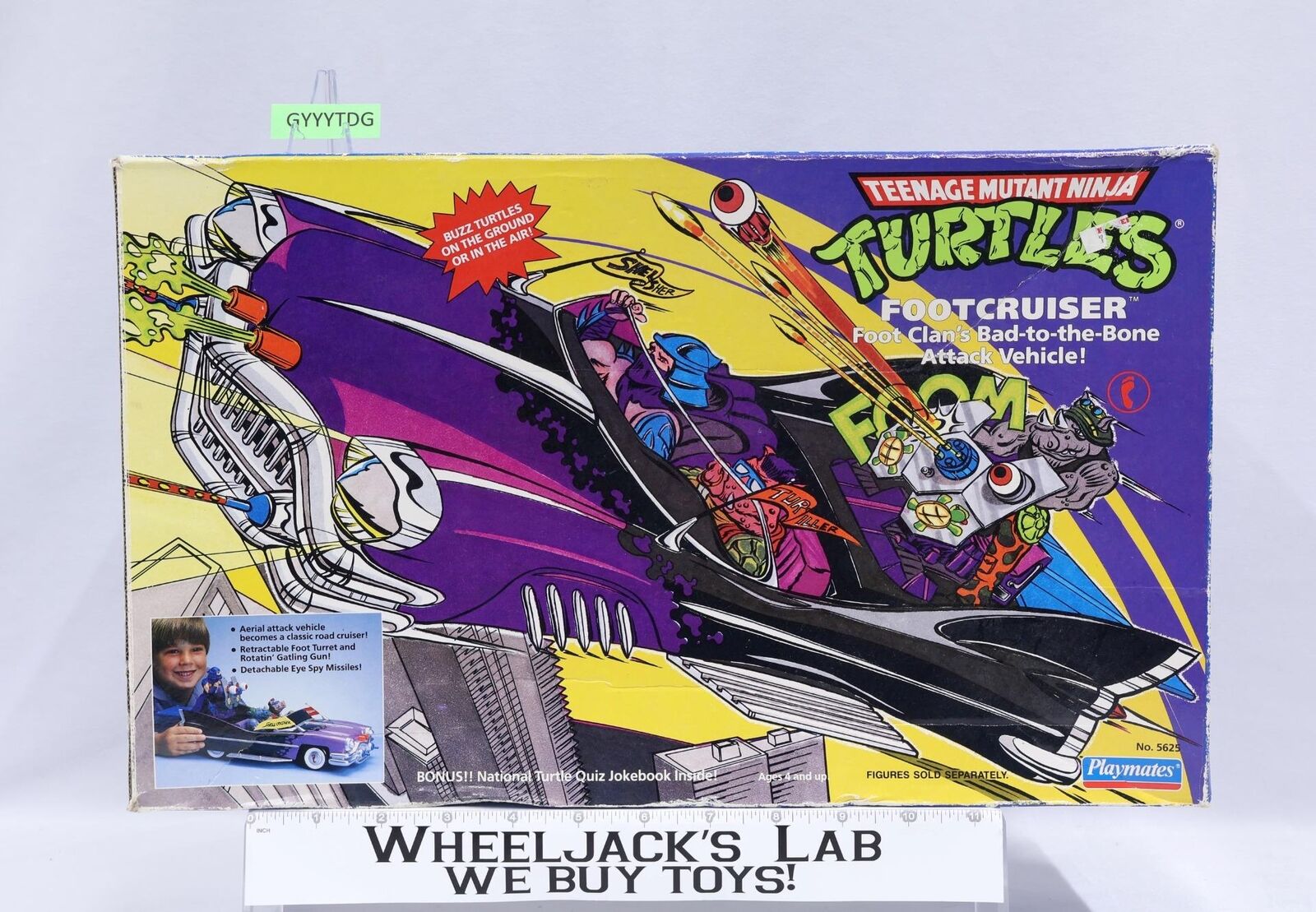 Foot Cruiser 100% Complete Teenage Mutant Ninja Turtles TMNT 1989 ...