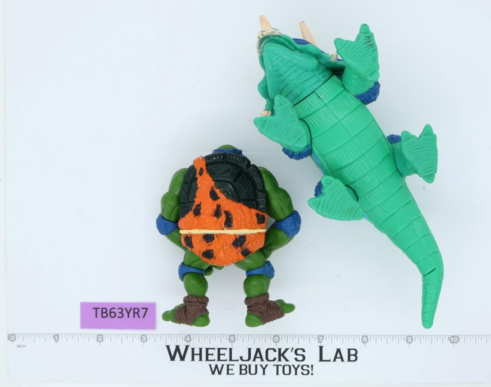 Cave Turtles Leo & his Dingy Dino Teenage Mutant Ninja Turtle 1992 ...