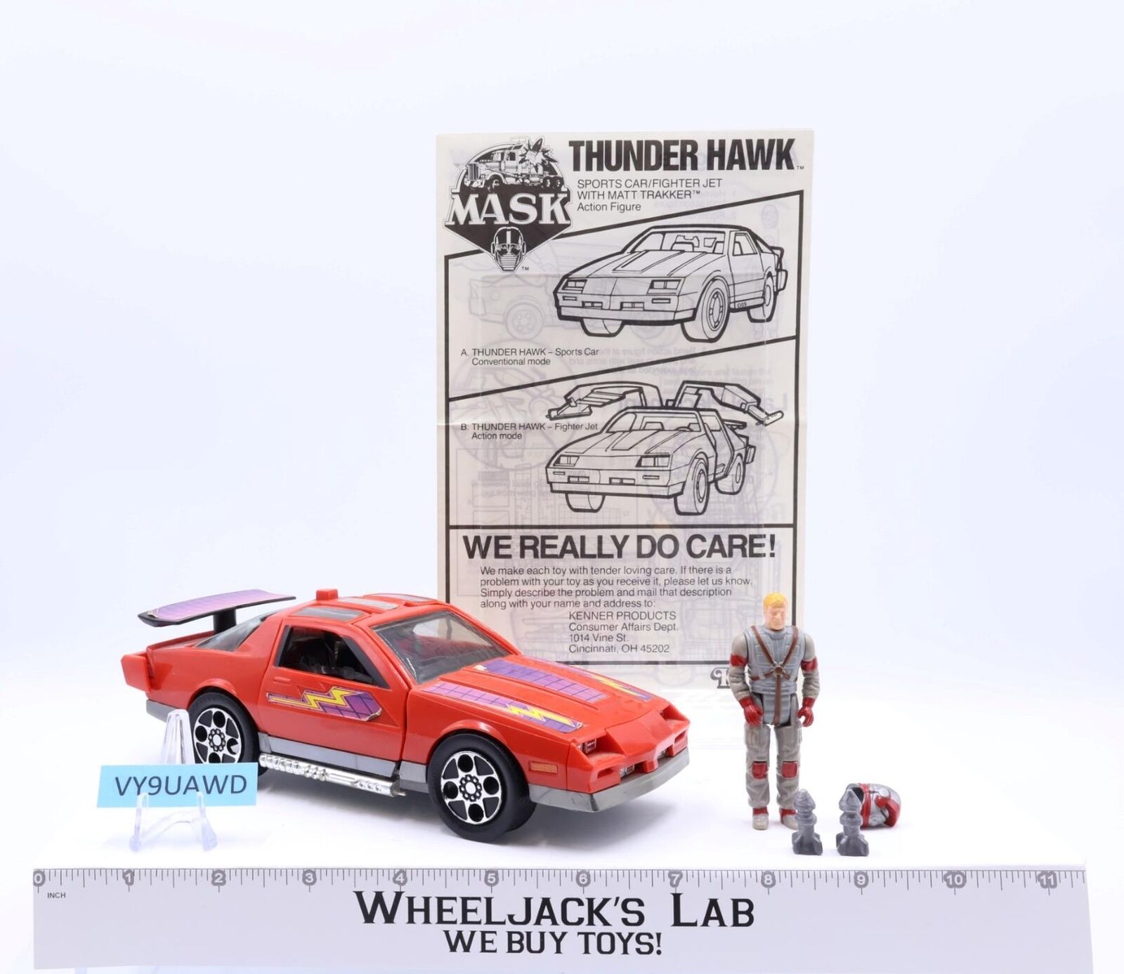 Thunderhawk W/Matt Trakker 100% Complete 1986 MASK M.A.S.K. Kenner ...