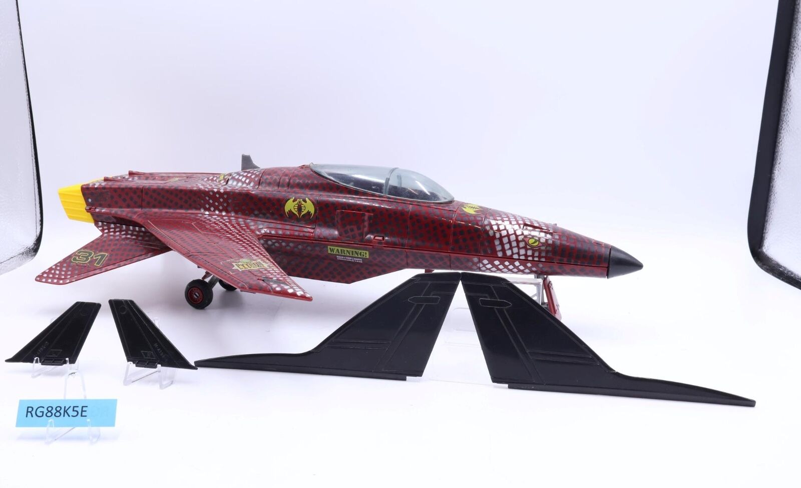 Python Conquest X-30 Jet 100% Complete GI Joe 1989 Hasbro Action Figure ...