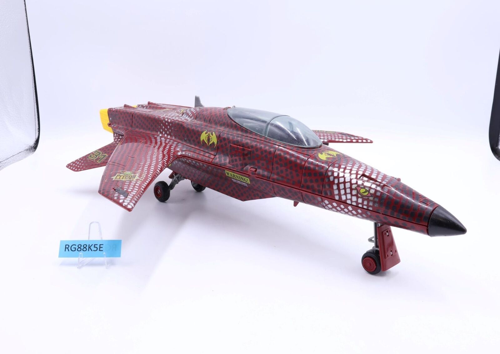 Python Conquest X-30 Jet 100% Complete GI Joe 1989 Hasbro Action Figure ...