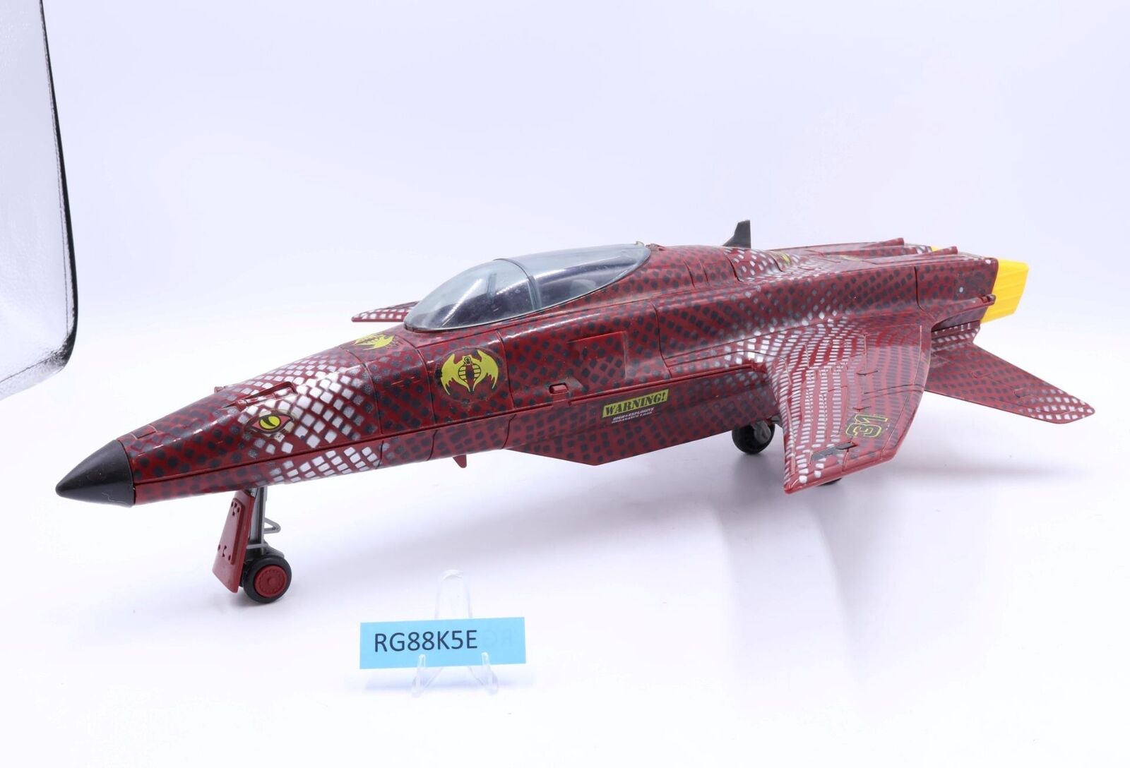Python Conquest X-30 Jet 100% Complete GI Joe 1989 Hasbro Action Figure ...