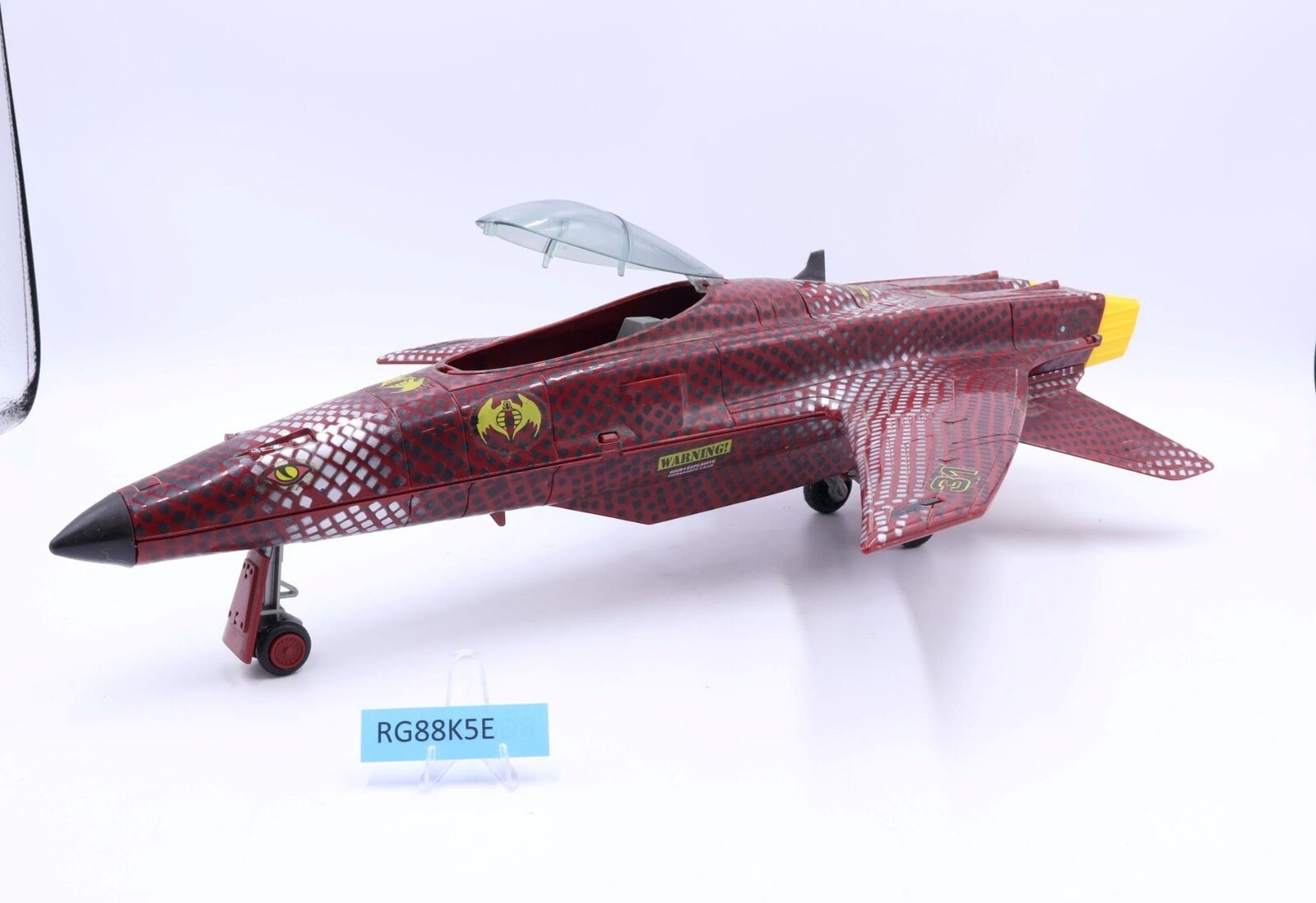 Python Conquest X-30 Jet 100% Complete GI Joe 1989 Hasbro Action Figure ...