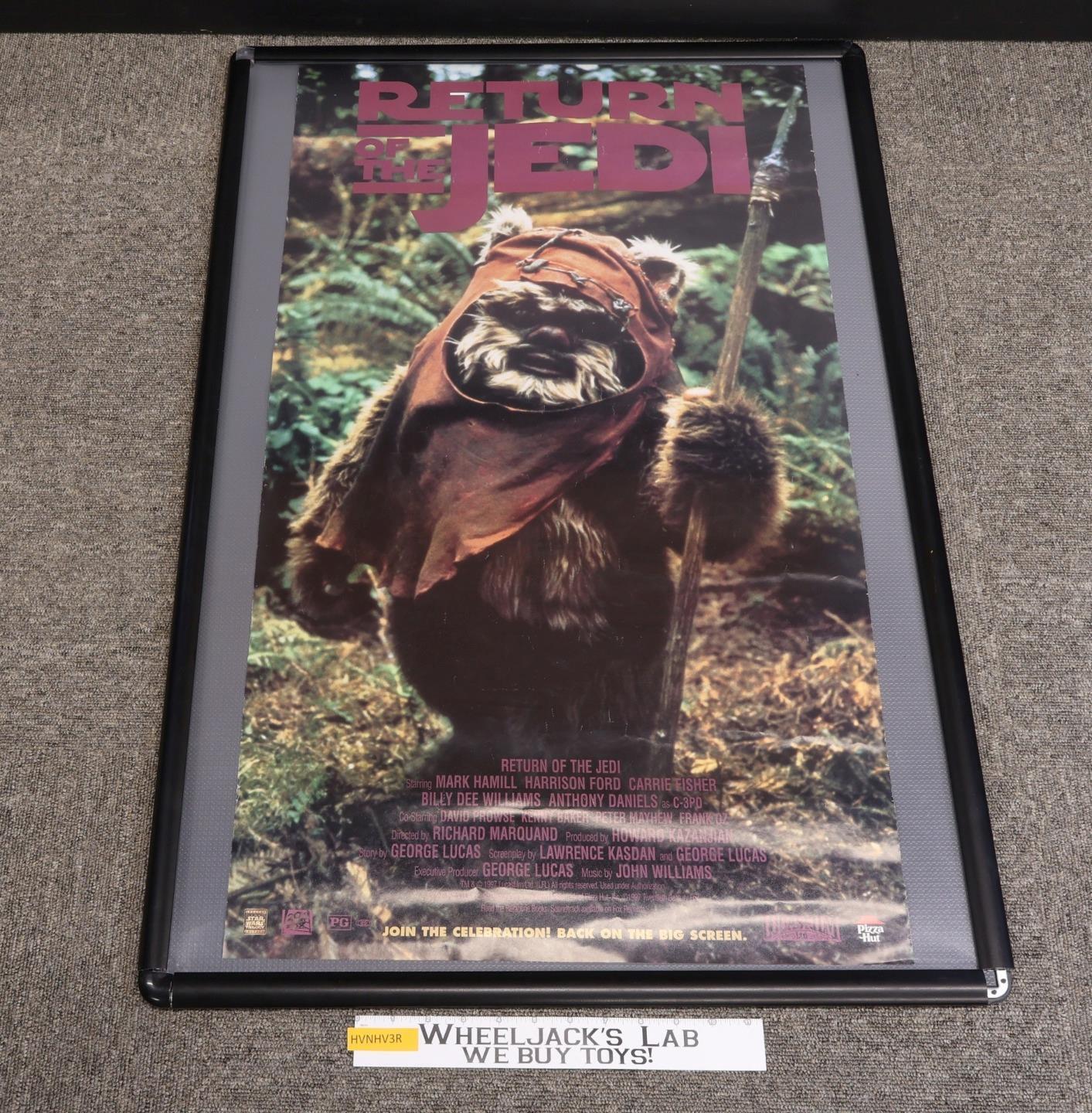Return of the Jedi Ewok Poster 20" X 35" 1997 Vintage Pizza Hut Double Sided - Wheeljack's Lab
