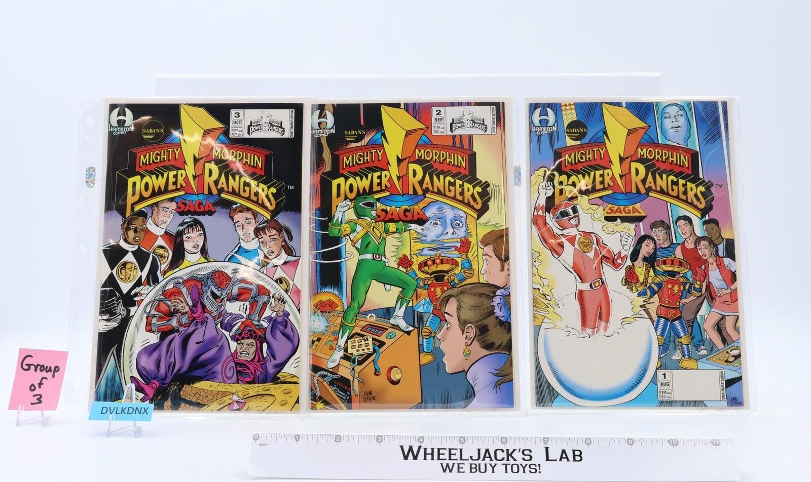 Mighty Morphin Power Rangers SAGA Comic LOT #1-3 1 2 3 1995 Hamilton ...