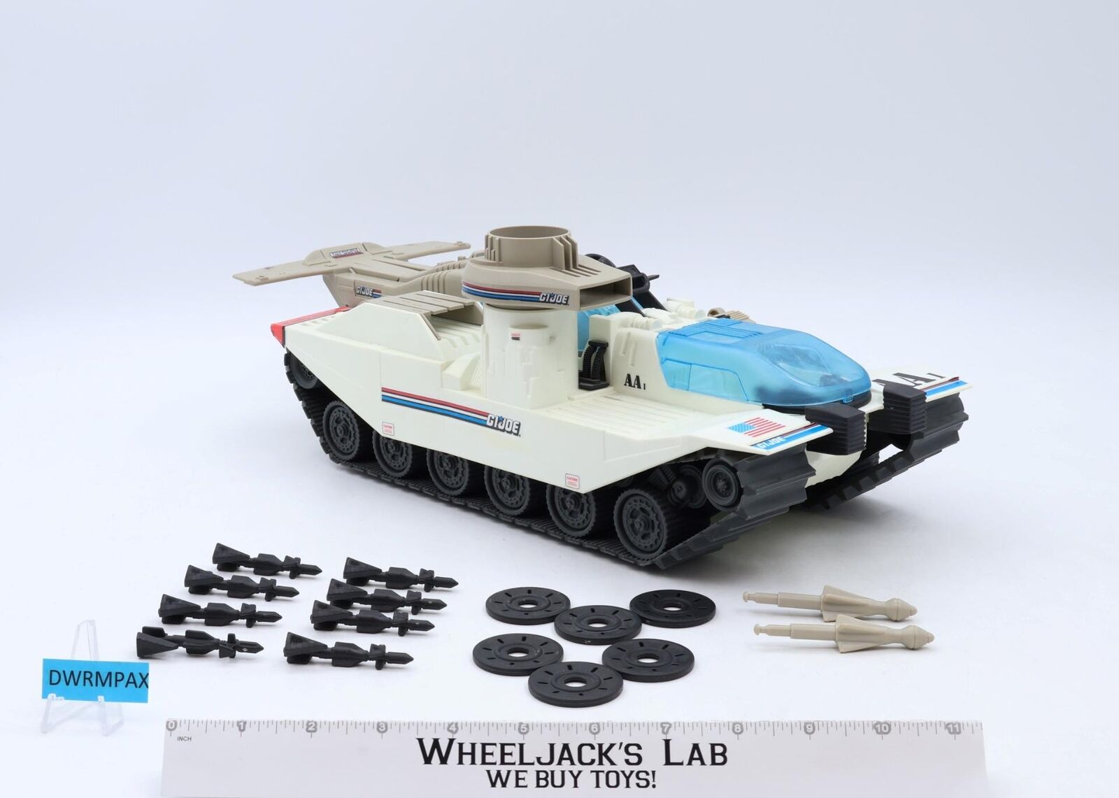 Avalanche Snow Tank 100% Complete G.I. Joe 1990 Vintage Vehicle Hasbro ...
