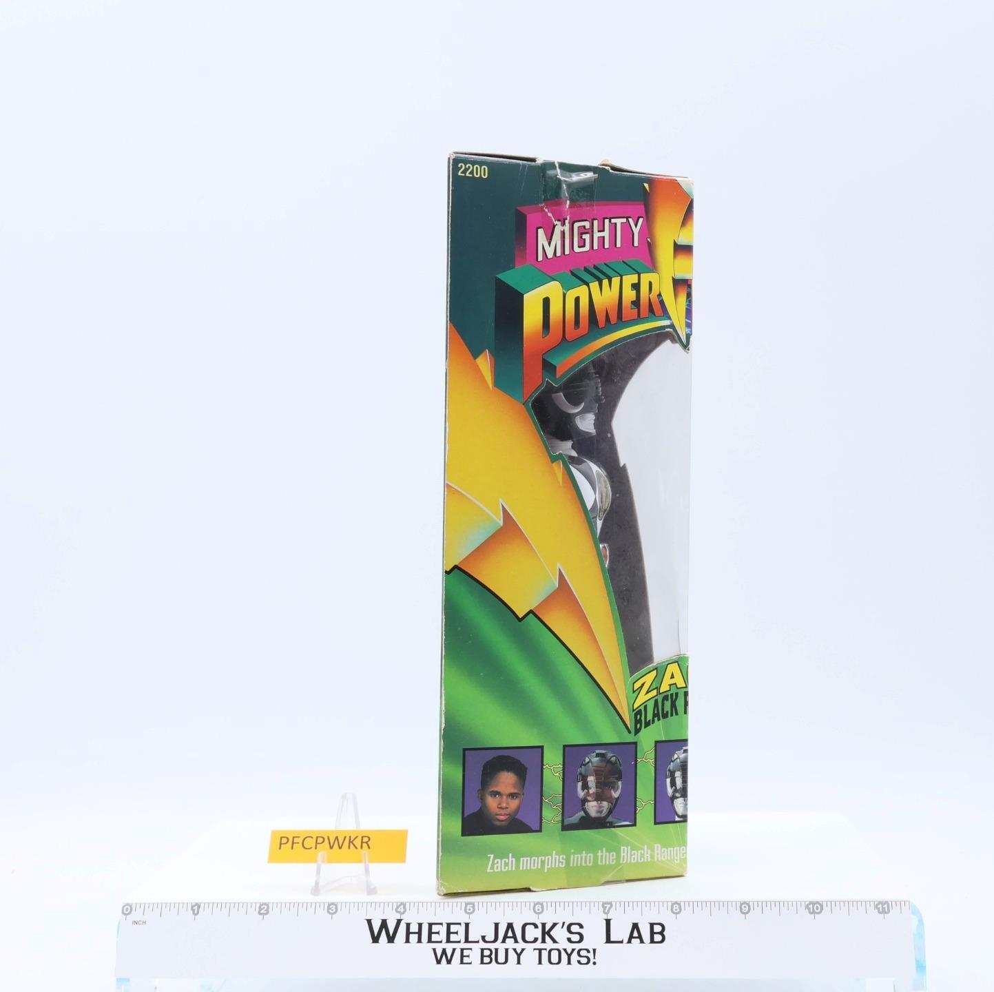 Zach Black Ranger Mighty Morphin Power Rangers 1993 Bandai NEW MISB ...