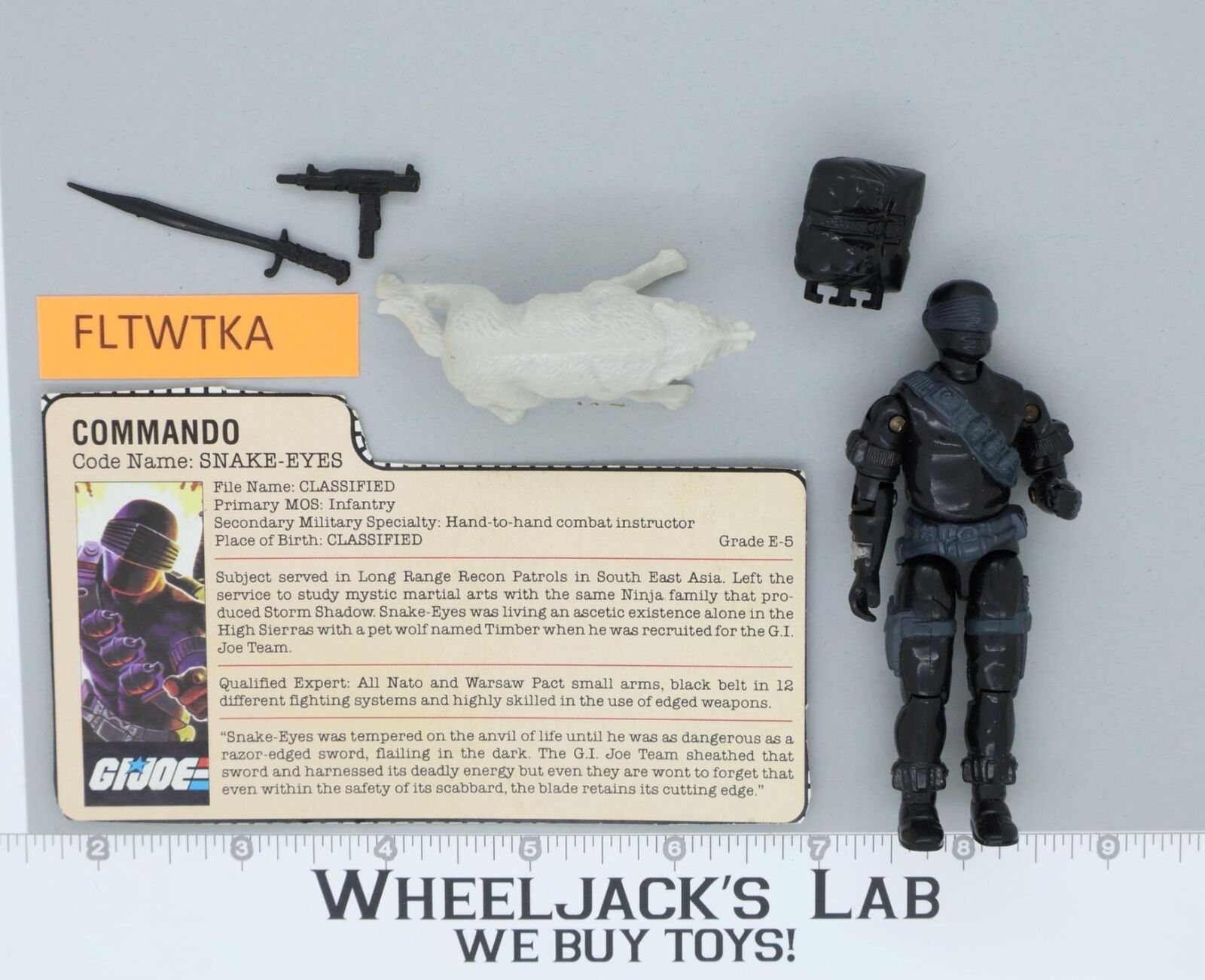 Snake Eyes & Timber V2 100% Complete G.I. Joe 1985 Hasbro Vintage ...