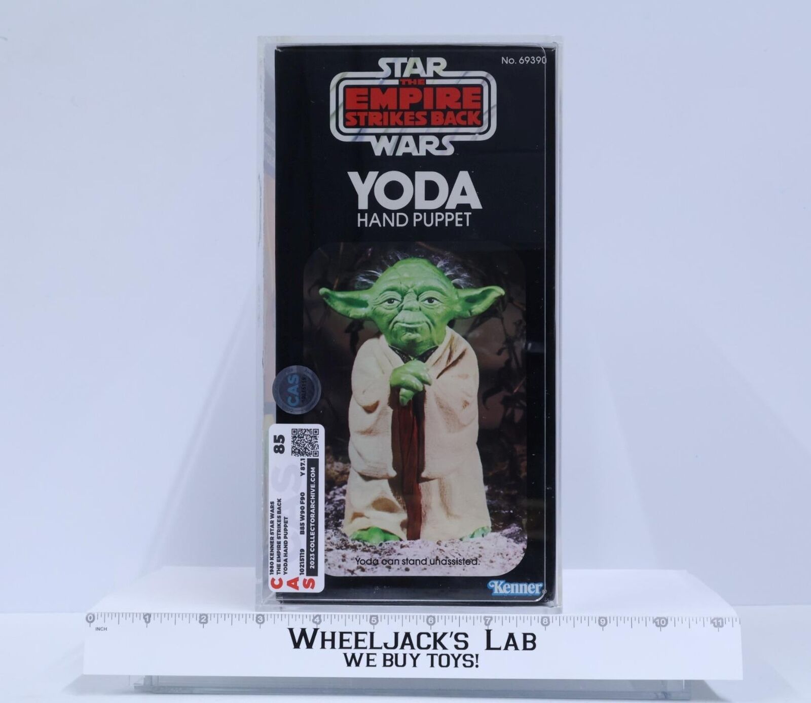 Yoda Hand Puppet CAS GRADED 85 Star Wars ESB 1980 Kenner Figure NEW ...