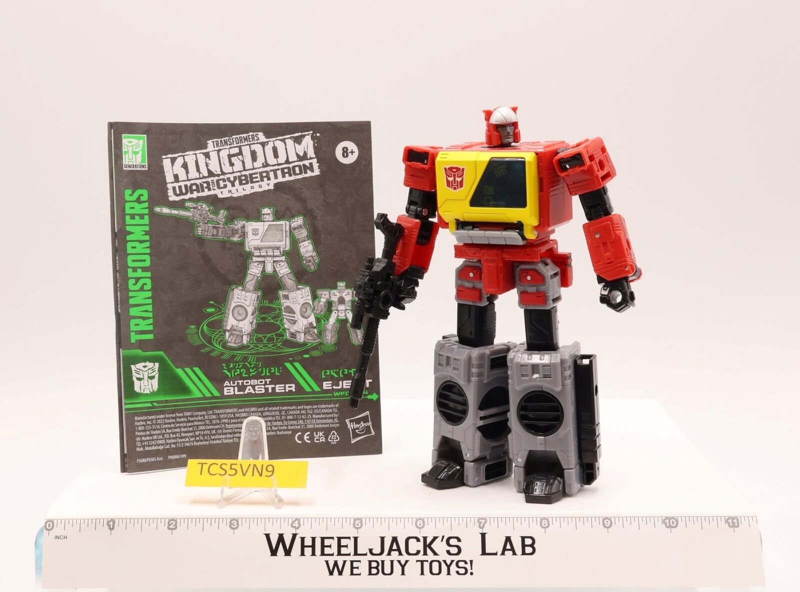 Blaster 100% Complete Transformers Kingdom War For Cybertron 2021 ...