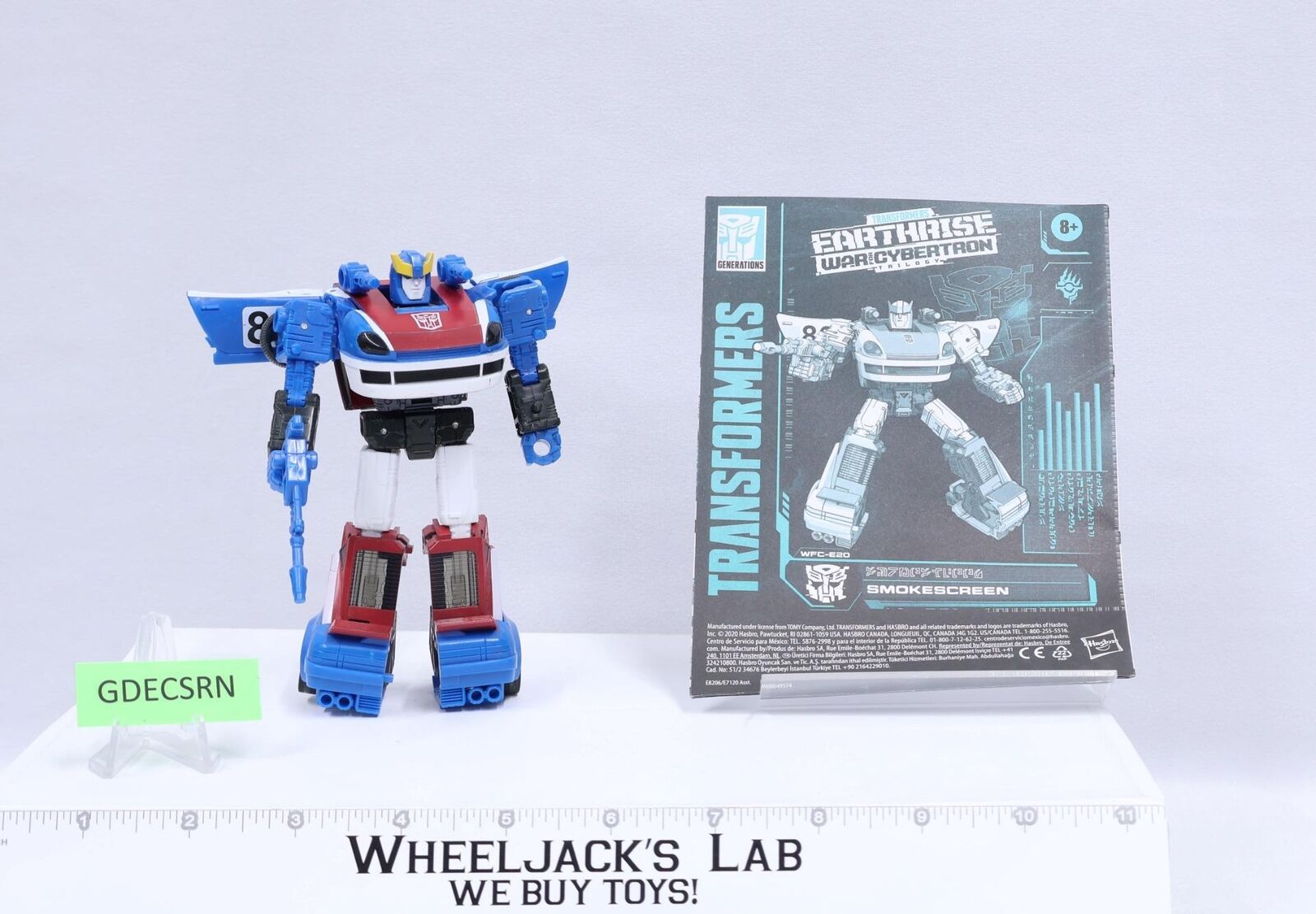 Smokescreen 100% Complete Transformers Earthrise WFC 2020 Hasbro Action ...