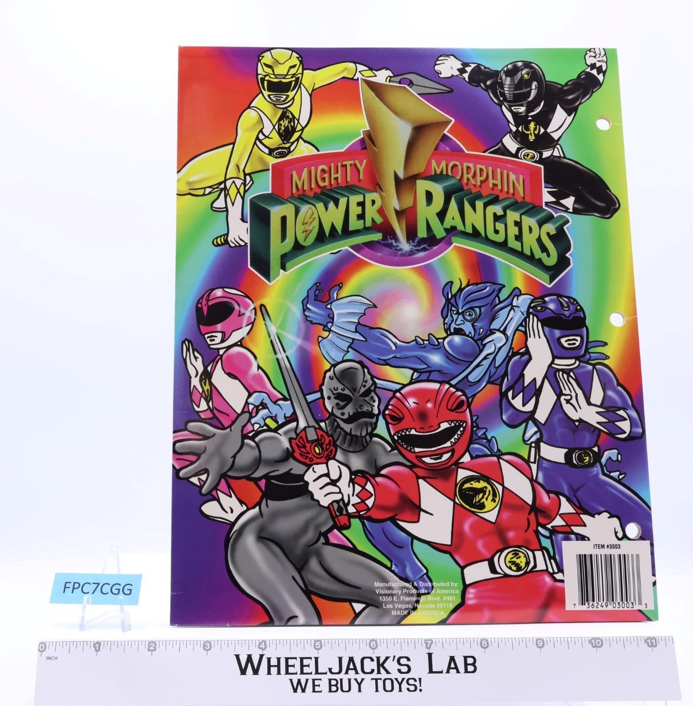 Mighty Morphin Power Rangers 3-Rin Binder School Folder 1993 Saban ...