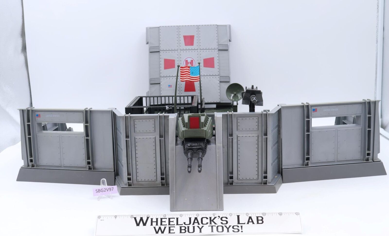 Headquarters Command Center G.I. Joe 1983 Hasbro Vintage Action Figure Playset - Wheeljack's Lab