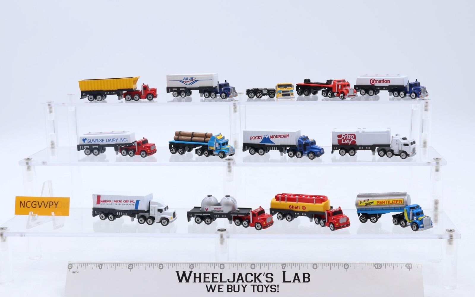 Lot of 13 Micro Machines Vehicles Semi Trucks Trailers 1980's Vintage ...