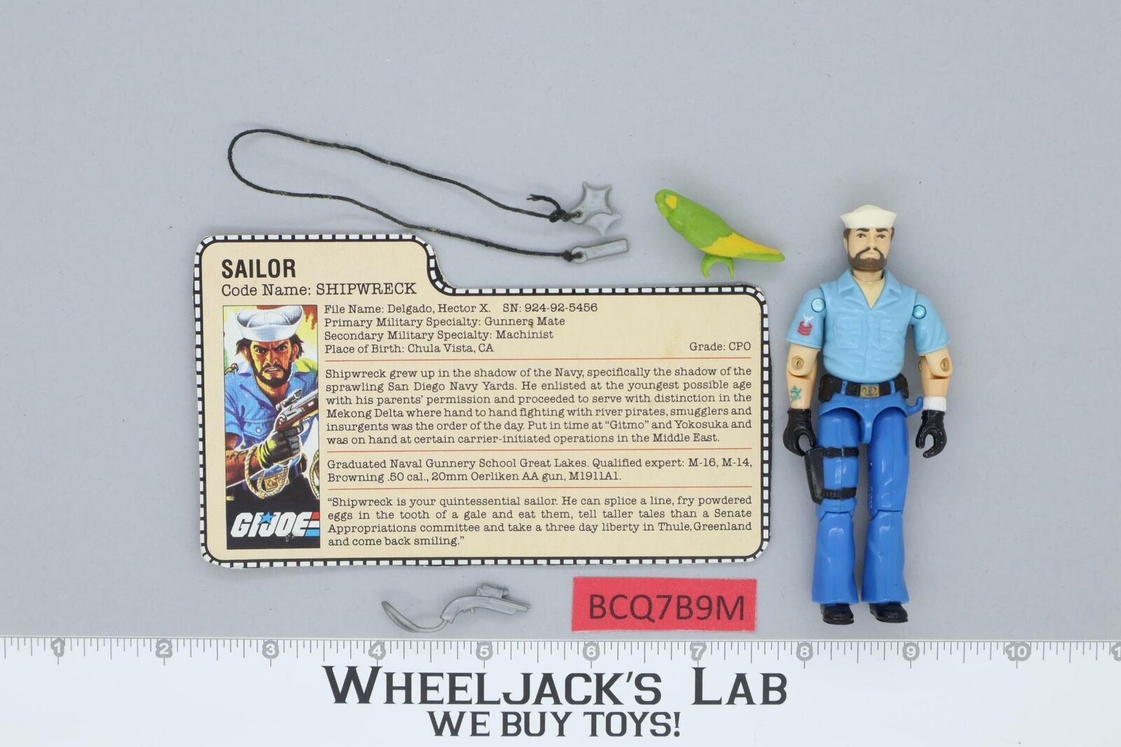 Shipwreck V1 100% Complete G.I. Joe 1985 Hasbro Vintage Action Figure ...