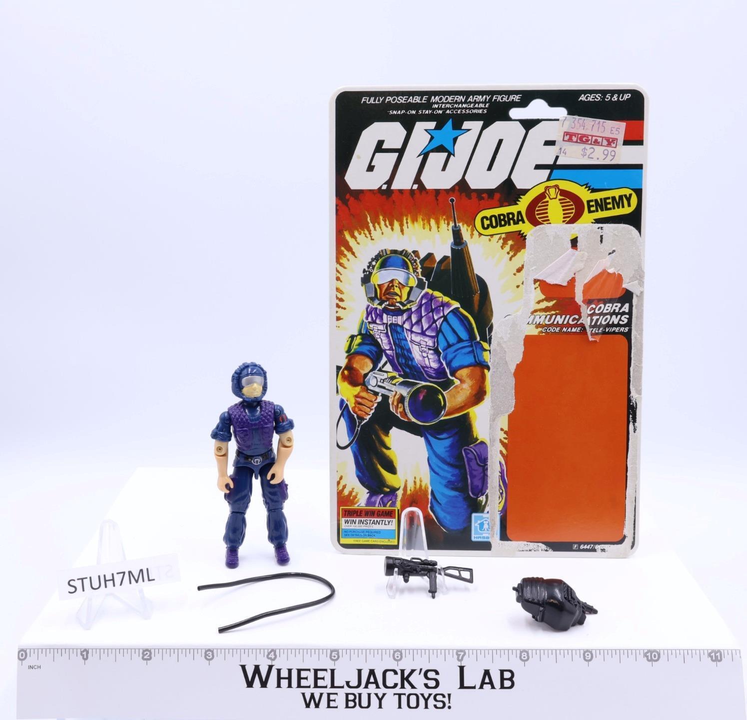 Tele-Vipers V1 100% Complete W/Card GI Joe 1985 Hasbro Vintage Action ...