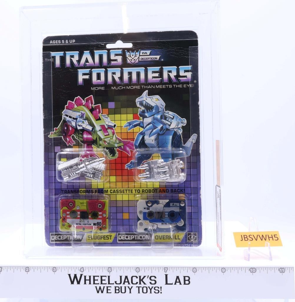 Slugfest & Overkill AFA GRADED 60 60/80/90 G1 Transformers 1987 Hasbro ...