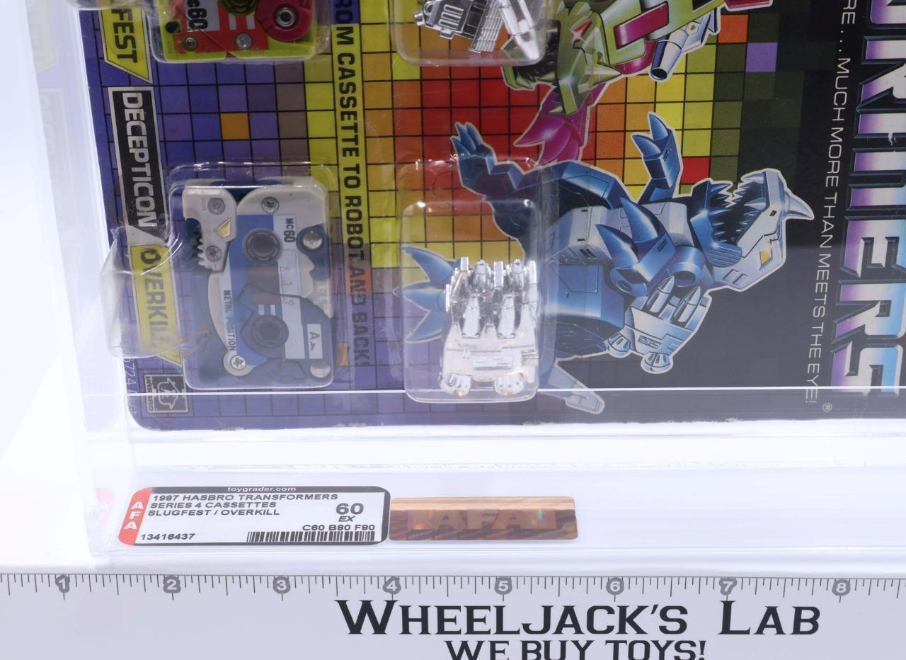 Slugfest & Overkill AFA GRADED 60 60/80/90 G1 Transformers 1987 Hasbro ...