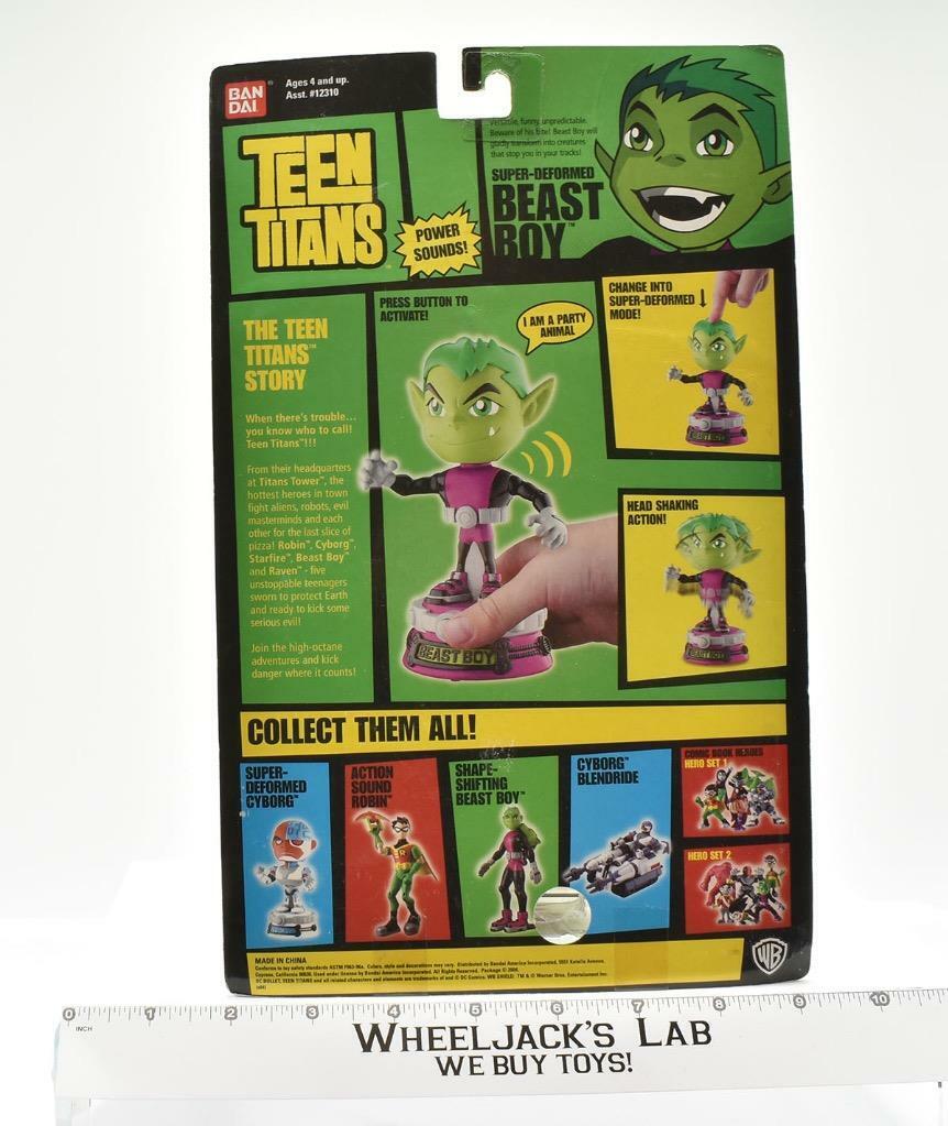 Super-Deformed Beast Boy MOSC Teen Titans 2004 Bandai DC Super Heroes ...