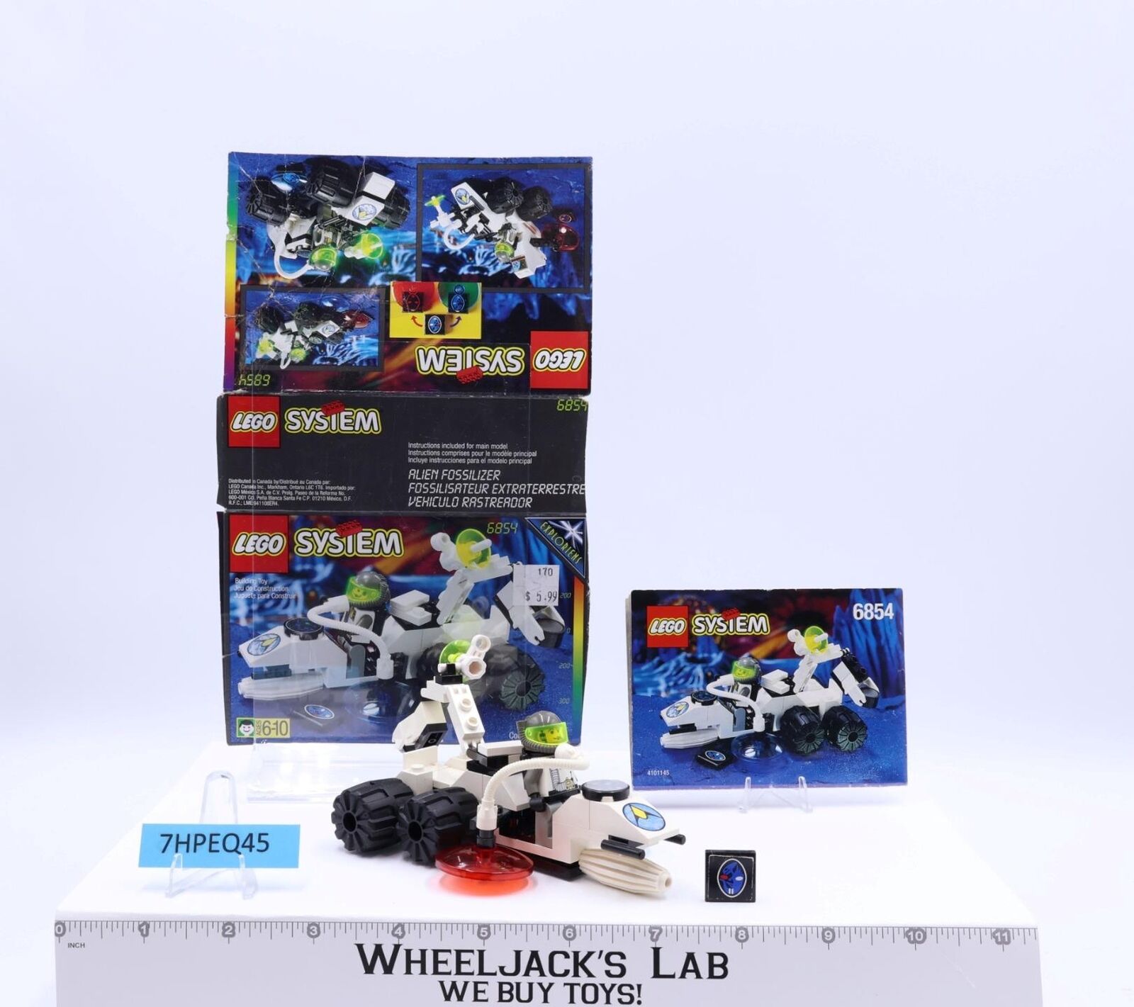 #6854 Alien Fossilizer 100% Complete Lego 1996 Space Exploriens ...