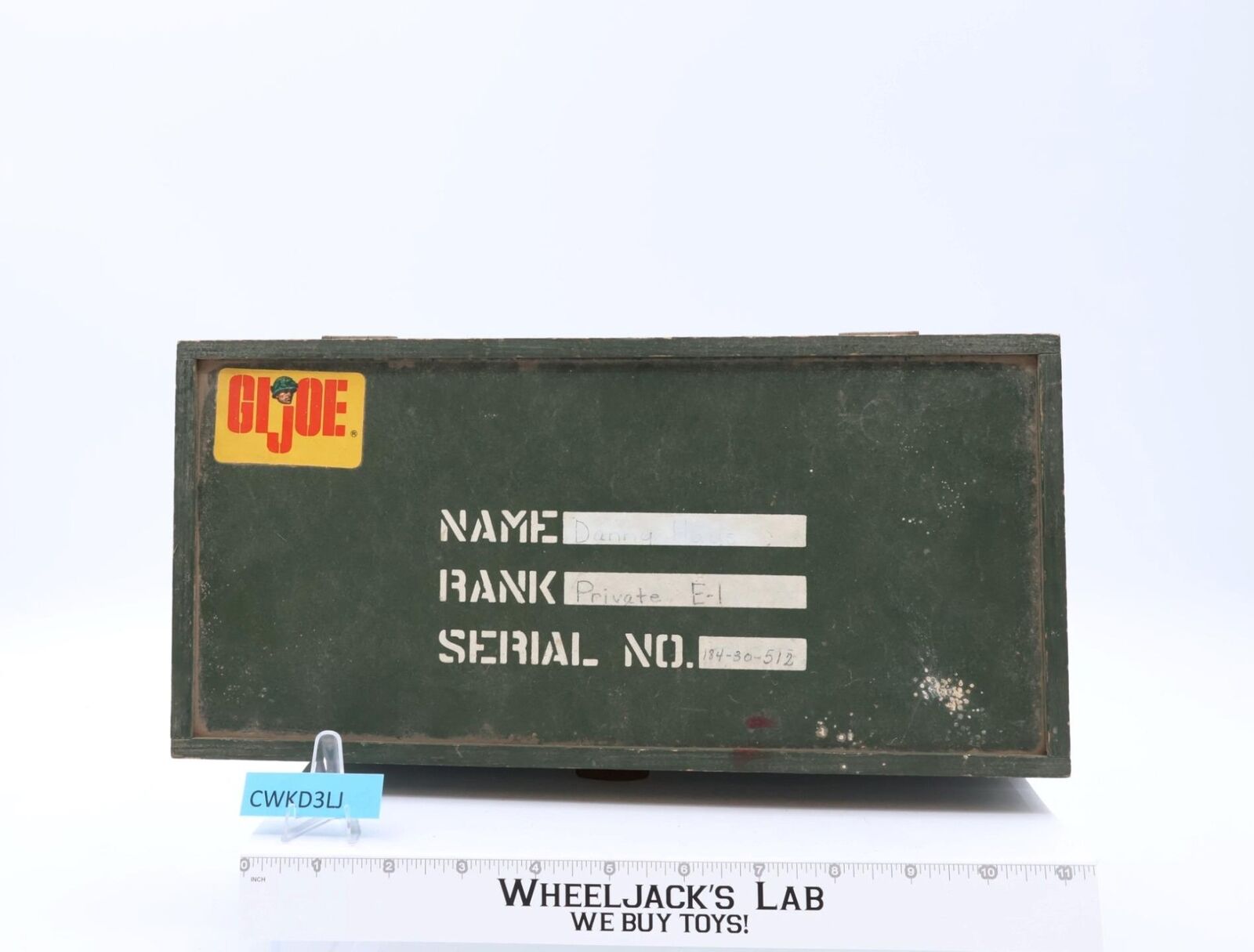 Wooden Footlocker Foot Locker W/Gear Tray 1964 GI Joe ARAH Hasbro ...