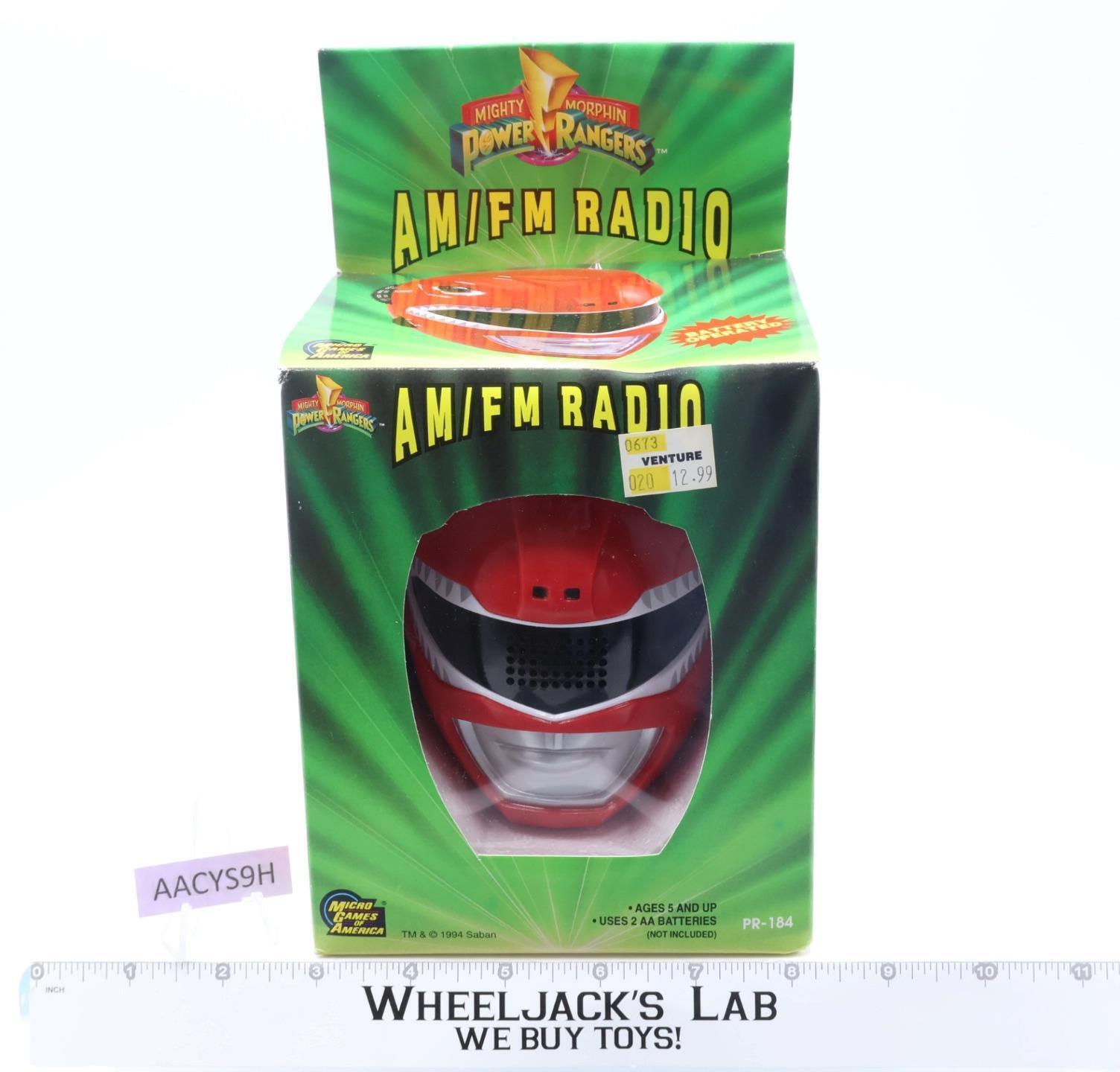 Am/FM Radio Mighty Morphin Power Rangers 1994 Micro Games of America NEW MIB - Wheeljack's Lab
