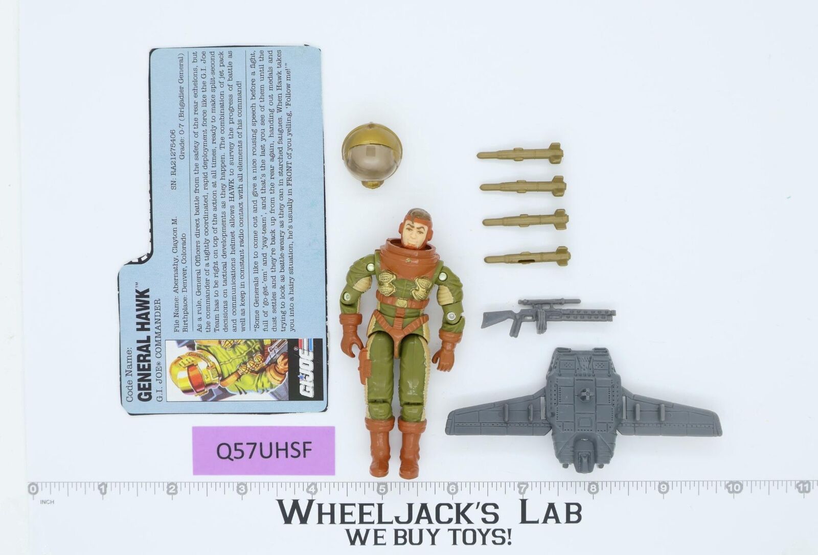 General Hawk V1 100% Complete G.I. Joe 1991 Hasbro Vintage Action ...