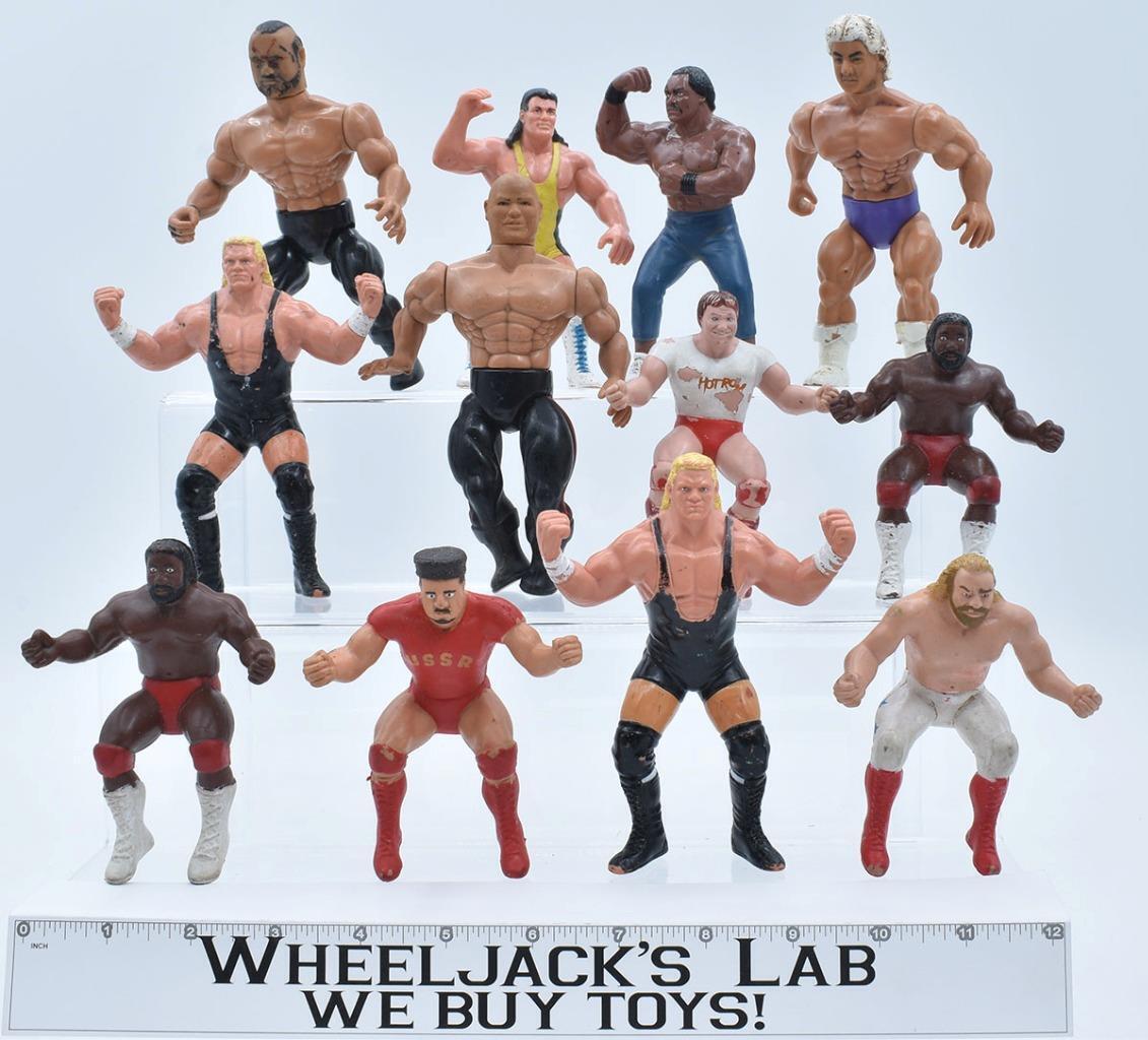 Lot of 12 Wrestling Action Figures WCW 1990 Galoob LJN Remco Vintage - Wheeljack's Lab