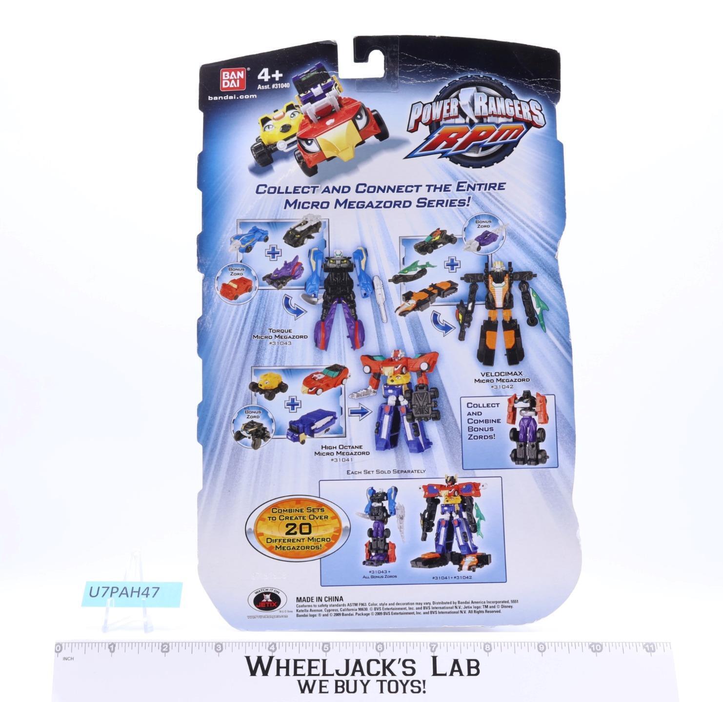 Velocimax Micro Megazord Power Rangers RPM 2009 Bandai NEW MISB SEALED ...