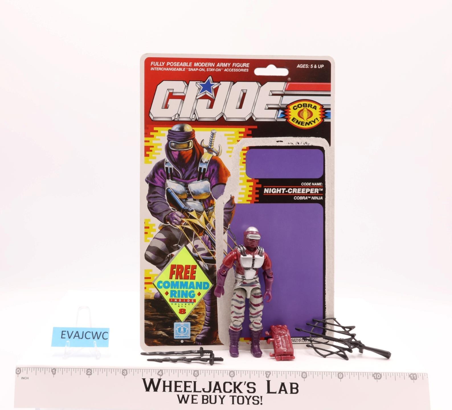 Night Creeper V1 Complete W/ Cardback 1990 G.I. Joe Hasbro Vintage ...