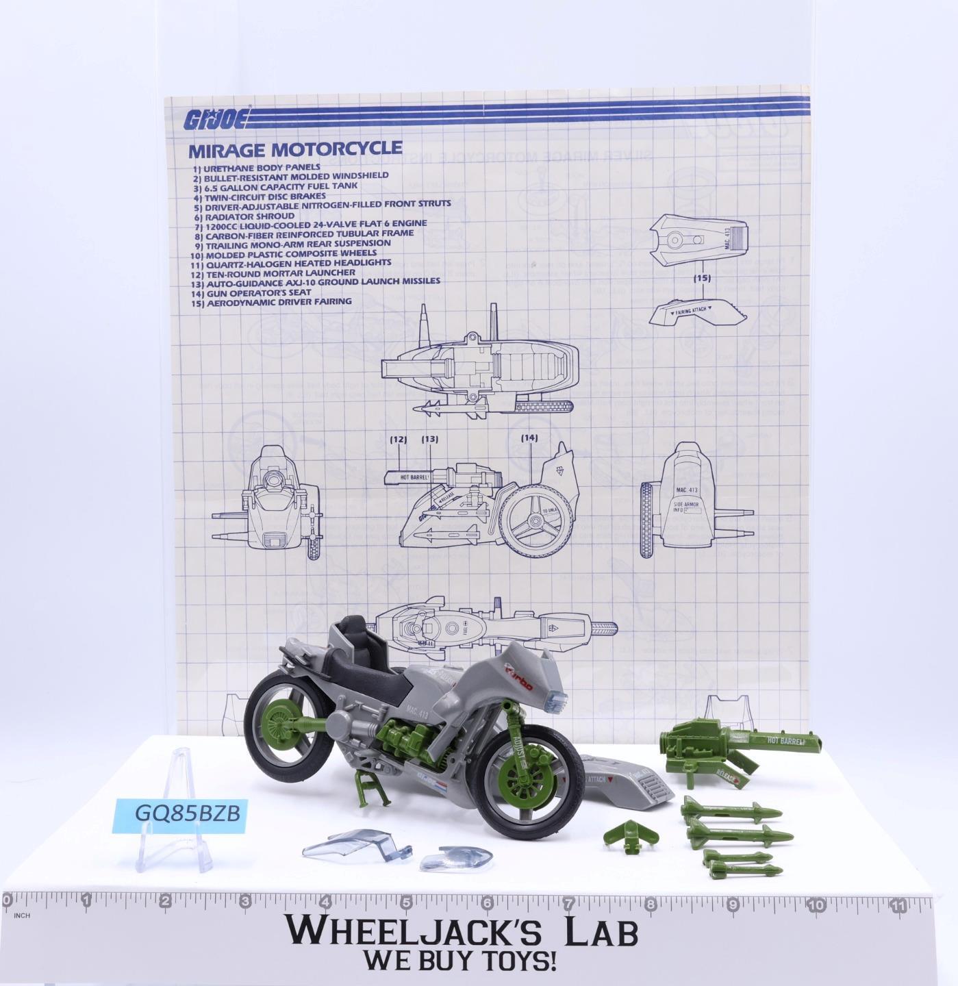 Silver Mirage 100% Complete GI Joe Vehicle 1985 Hasbro Vintage ...