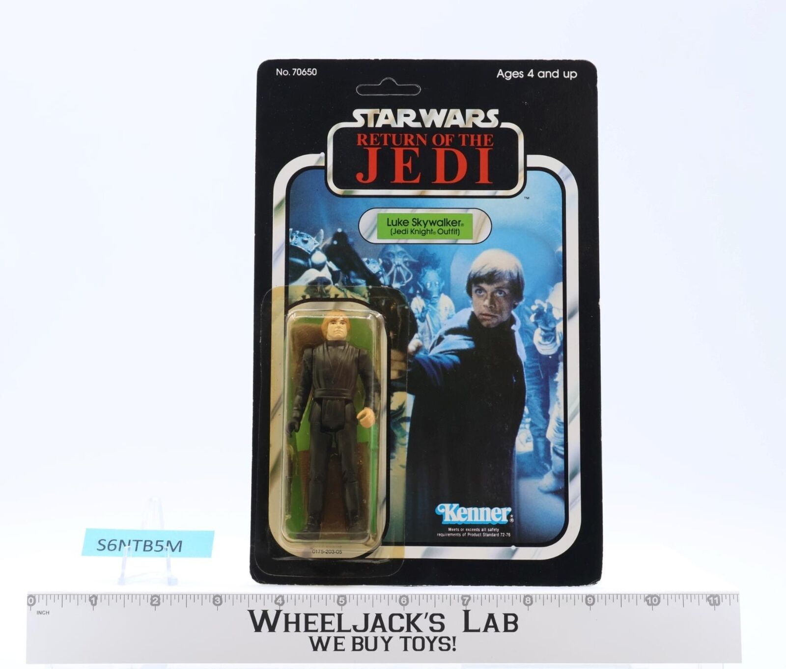 Luke Skywalker Jedi Knight Taiwan 77 Back-A Star Wars ROTJ Kenner NEW ...