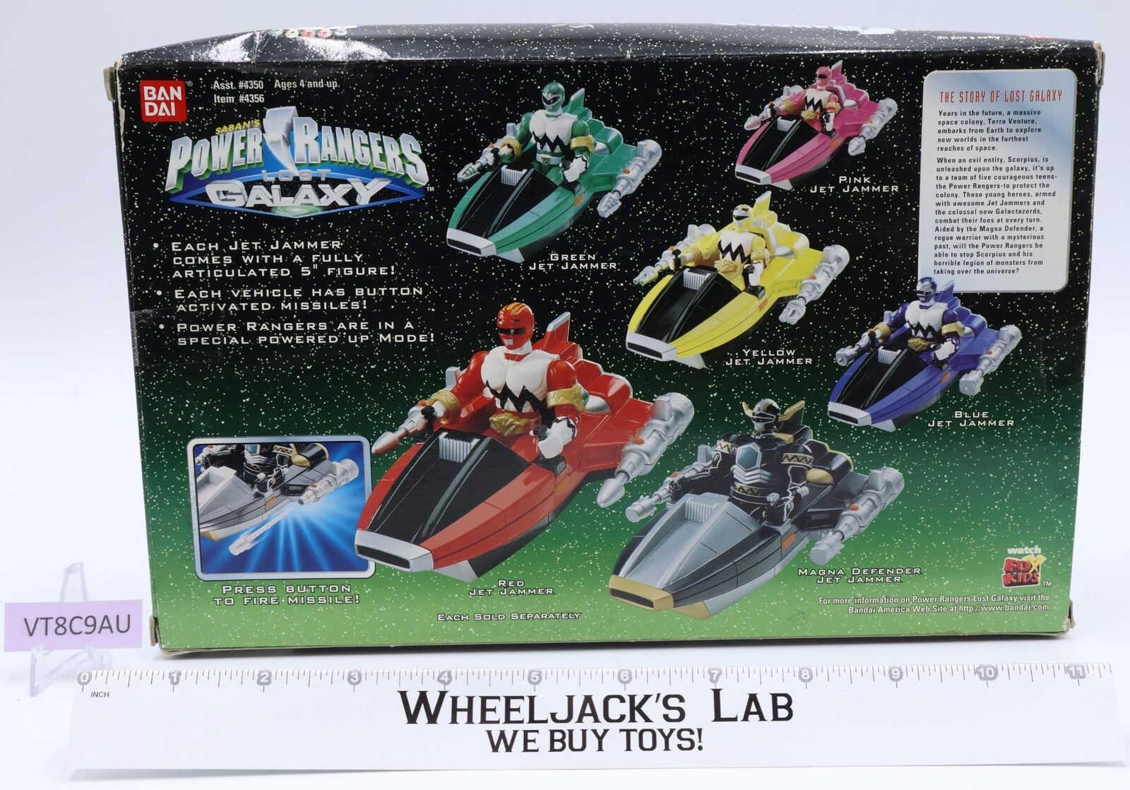 Magna Defender Jet Jammer Complete Power Rangers Lost Galaxy 1999 ...
