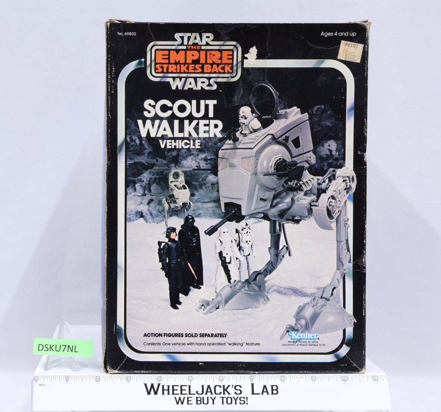 Scout Walker AT-ST 100% Complete W/ Box & Insert Star Wars ROTJ 1980 ...