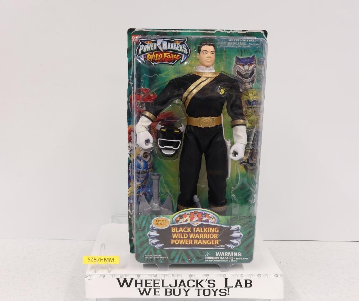 Black Talking Wild Warrior Complete Power Rangers Wild Force 2002 ...