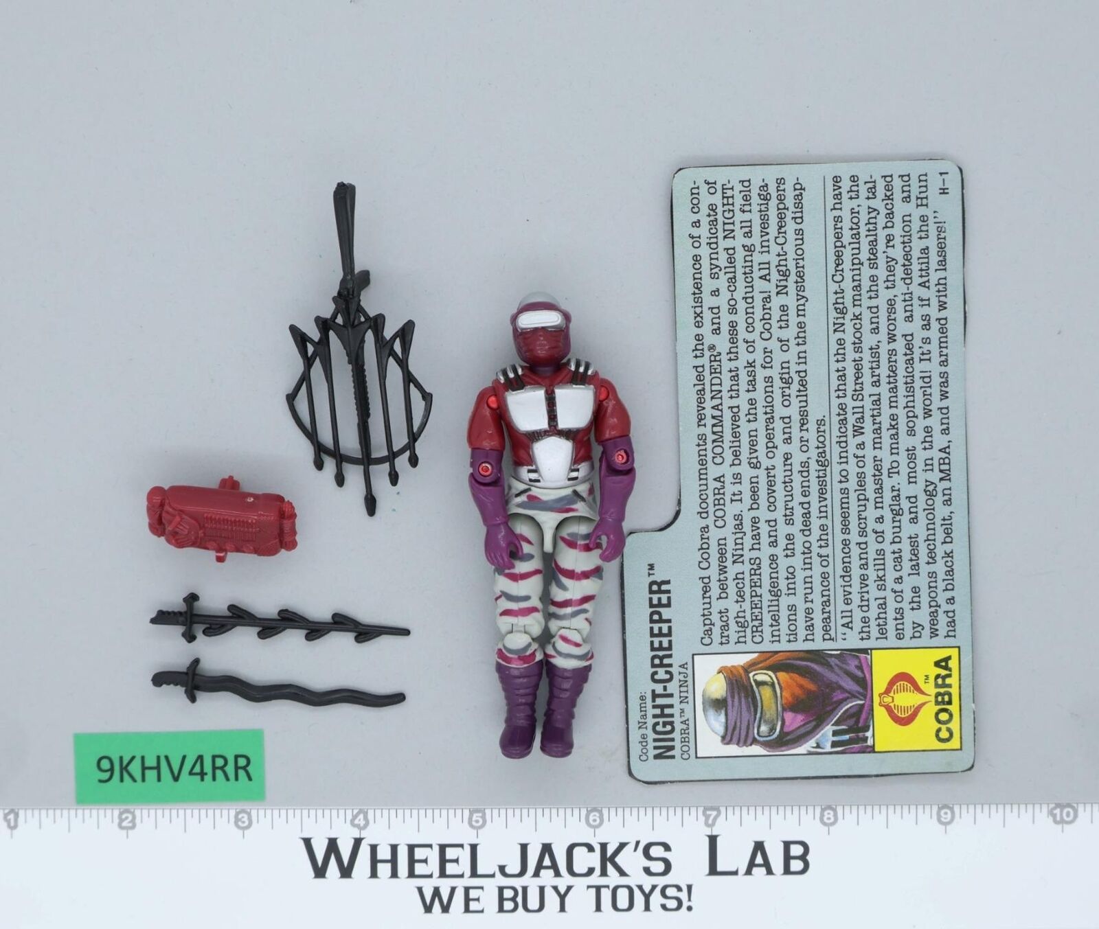 Night Creeper V1 100% Complete G.I. Joe 1990 Hasbro Vintage Action ...