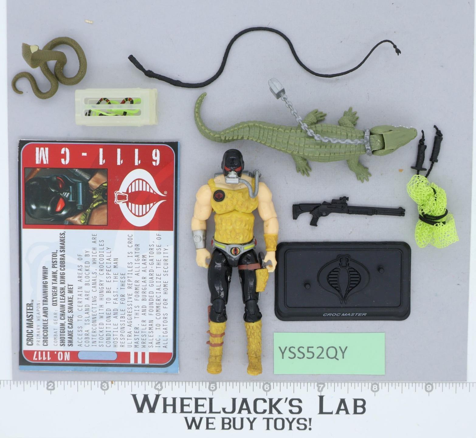 Croc Master v4 100% Complete G.I Joe Pursuit of Cobra 2010 Hasbro ...
