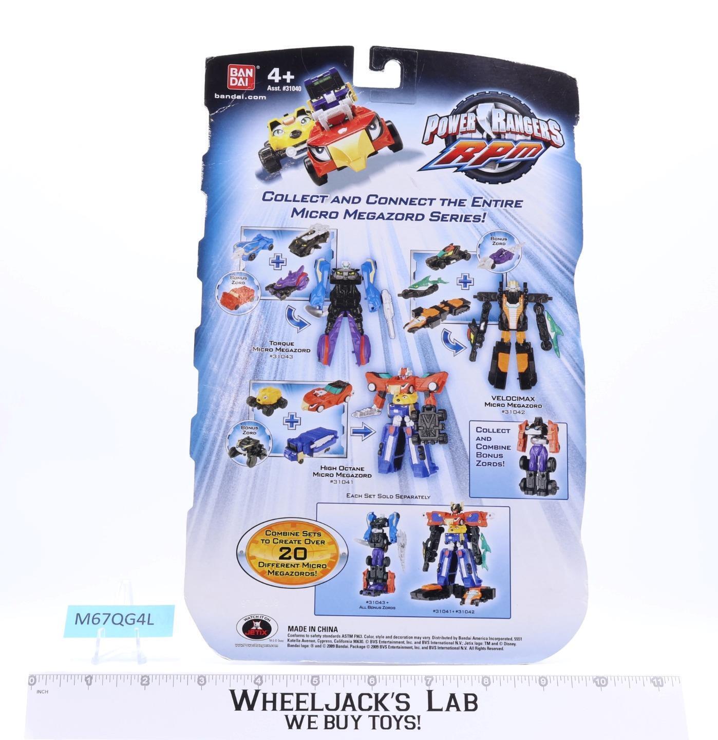 High Octane Micro Megazord Power Rangers RPM 2009 Bandai NEW MISB ...