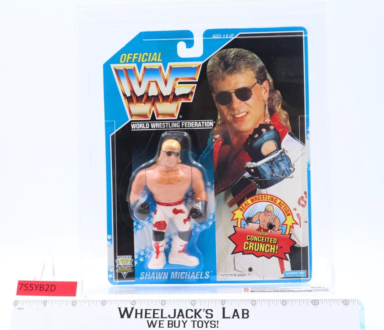 Shawn Michaels CAS GRADED 80+ 80/90/90 WWF 15-Back 1994 Hasbro NEW ...